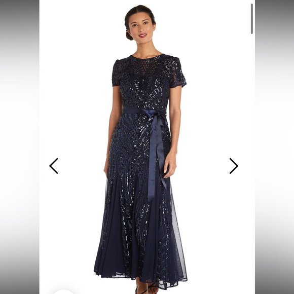 R&M Richards | Dresses | Nwt Rm Richards Sequin Mother Of The Bride ...